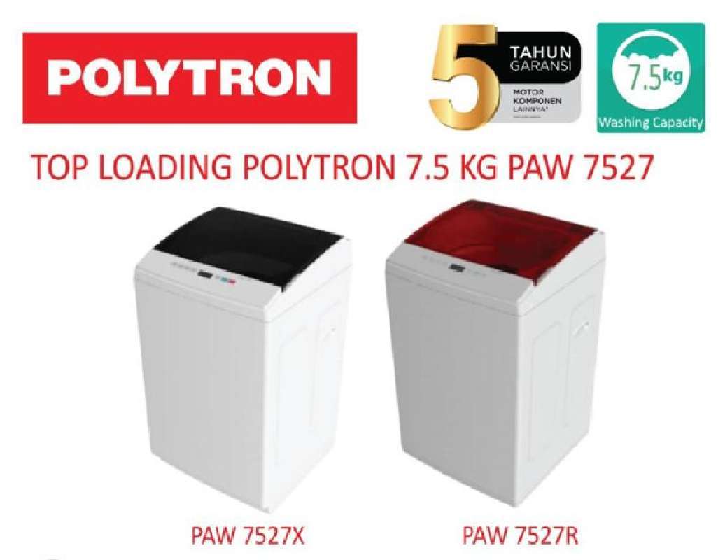 Jual Polytron Paw 7527 Mesin Cuci 1 Tabung Bukaan Atas 7.5 Kg Di Seller ...