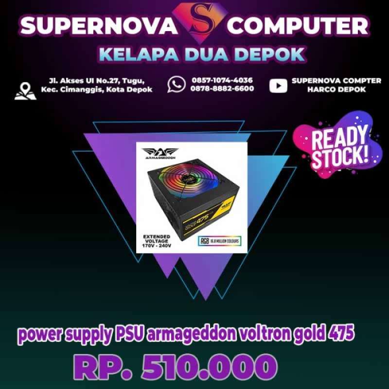 Promo Power Supply Psu Armageddon Voltron Gold 475 Diskon 23% Di Seller ...