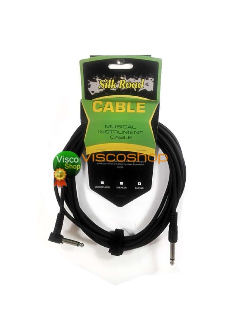 Promo Kabel Instrument L shape jack gitar bass keyboard Diskon 23% di ...