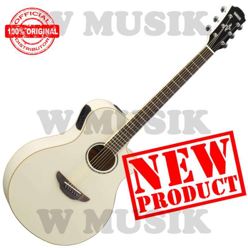 Promo Yamaha Gitar Apx 600/ Apx600/ Apx-600 - Vintage White Diskon 23% ...