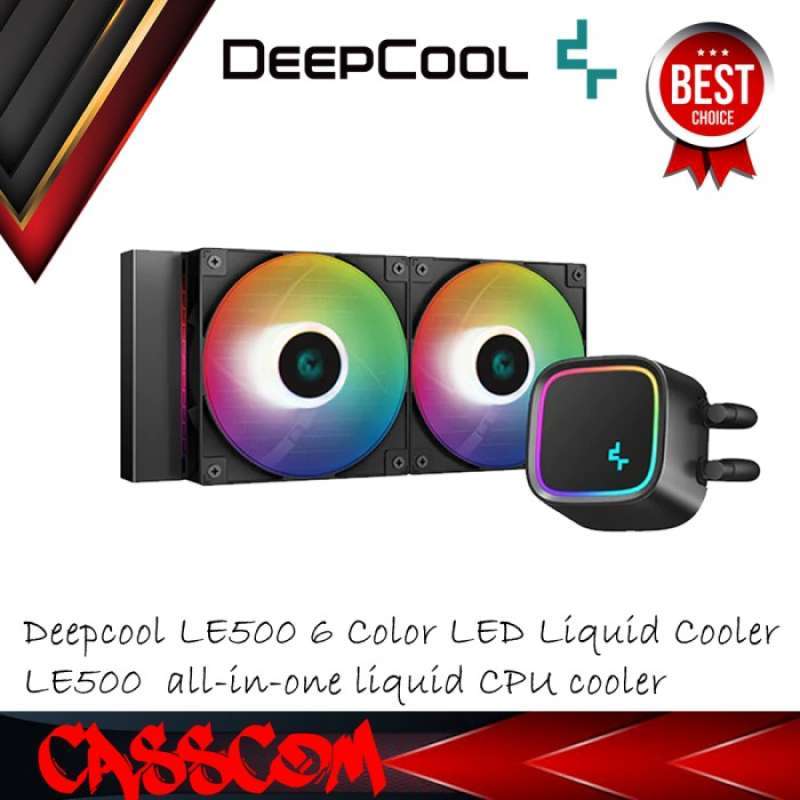 Promo Deepcool Le500 6 Color Led Liquid Cooler All-in-one Liquid Cpu ...