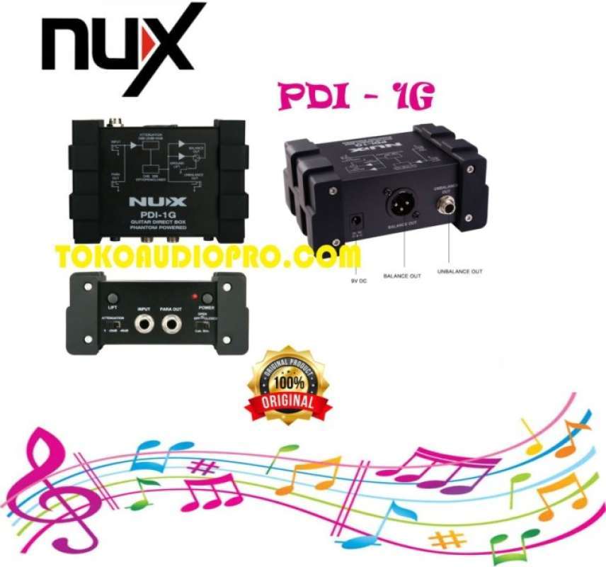 Promo Nux Pdi-1g Guitar Direct Box With Cabinet Simulator Diskon 23% Di ...
