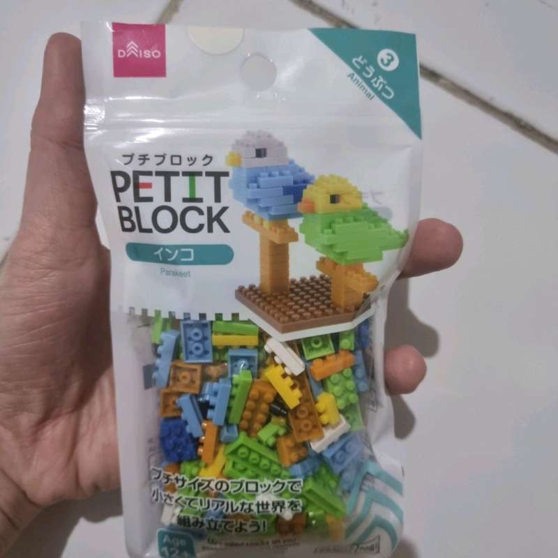 Jual (daiso) Petit Block Animal No. 3 Parakeet Di Seller Bizzclub ...