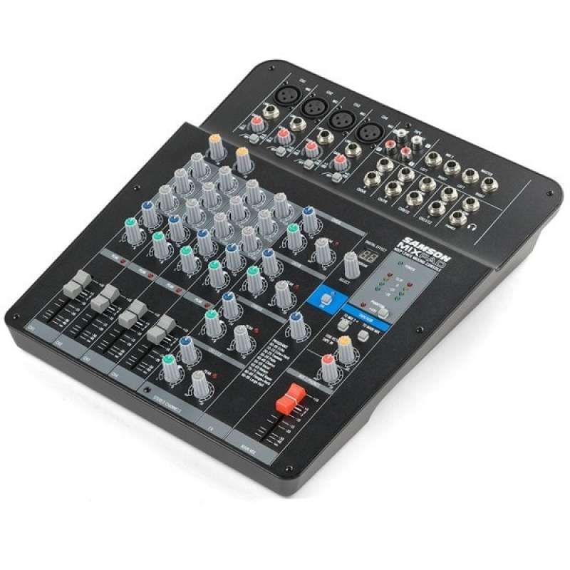 Promo Samson MXP124FX 12-Input Analog Stereo Mixer with Effects and USB ...