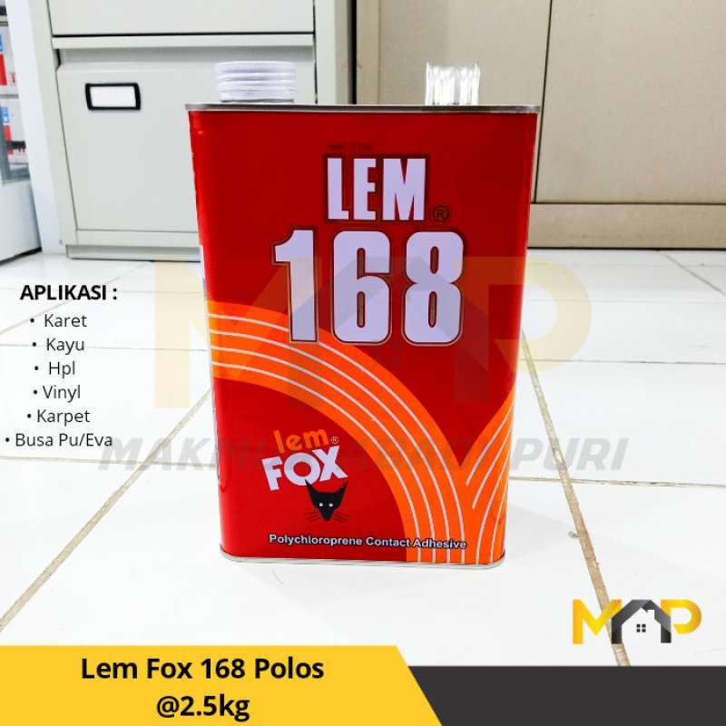 Jual Lem Kayu - Lem Fox 168 Galon @2.5 kg - Lem Kuning Serbaguna di ...
