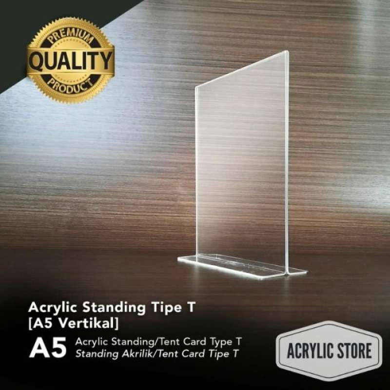 Jual akrilik tent card a5/tempat brosur A5 di Seller plexy art - Sunter ...