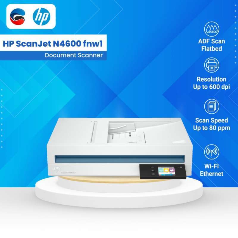 Jual HP Scanner ScanJet Pro N4600 fnw1 Duplex ADF [20G07A] di Seller ...