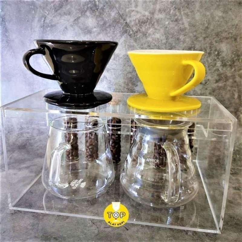 Jual Coffee Tube Display Acrylic Rak Tabung Kopi Stand Dripper Dan ...