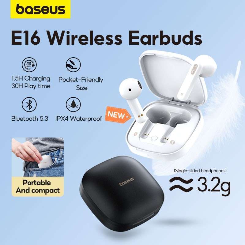 Jual Baseus Bowie E16 Tws True Wireless Earbuds Headset Bluetooth 5.3 ...