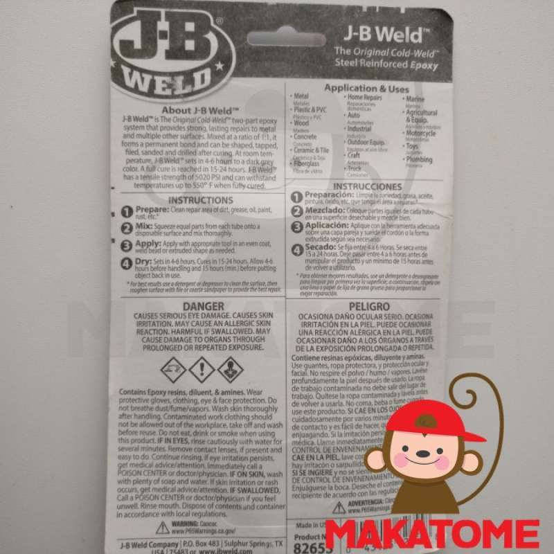 Jual Jb Weld Cold Weld Epoxy Welding Compound Lem Besi Serbaguna J-b ...