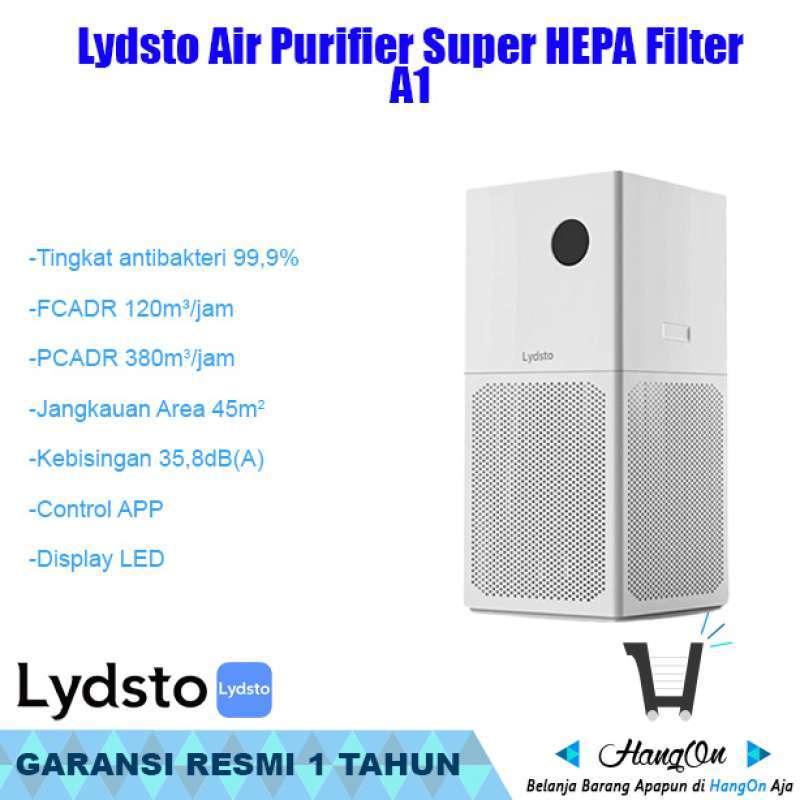 Promo Lydsto A1 Air Purifier Super HEPA Filter Low Watt Negative Anion ...