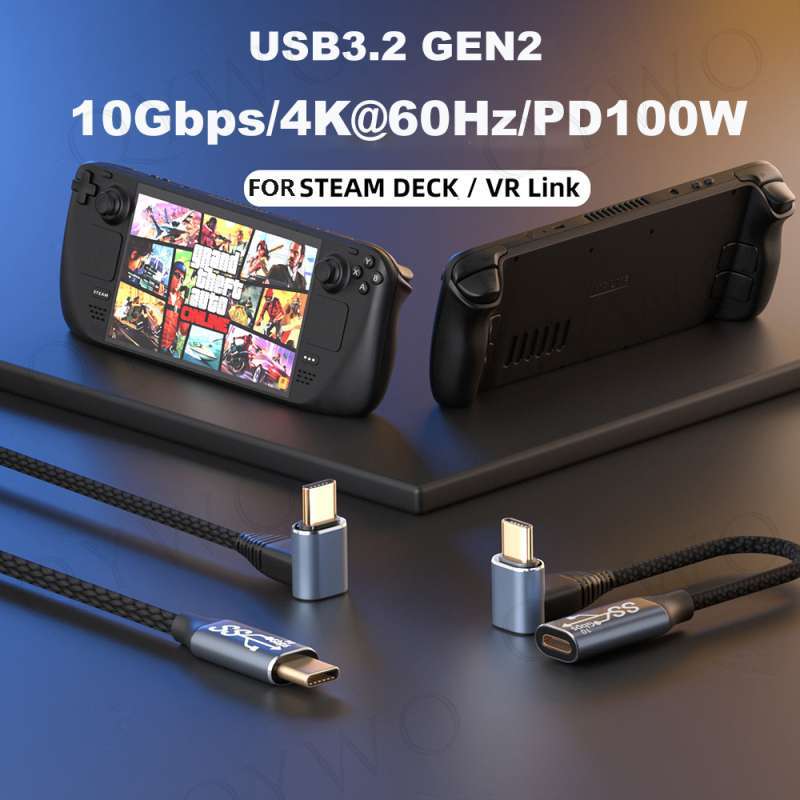 Jual Kabel USB Type C to Type C USB 3.1 10Gbps 100W For Gaming Steamdeck VR di Seller Takkii ...