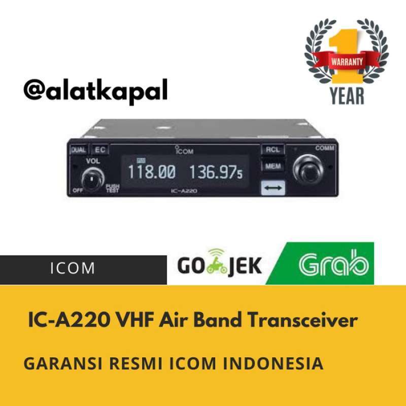 Promo ICOM IC-A220 VHF Air Band Transceiver Rig Pesawat Radio Diskon 23 ...