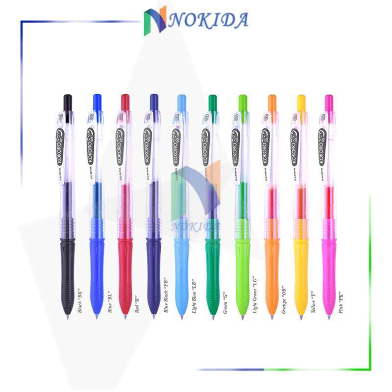 Jual Nokida Pulpen Zebra Kokoro [12 Pcs] / Alat Tulis Sekolah / Color ...