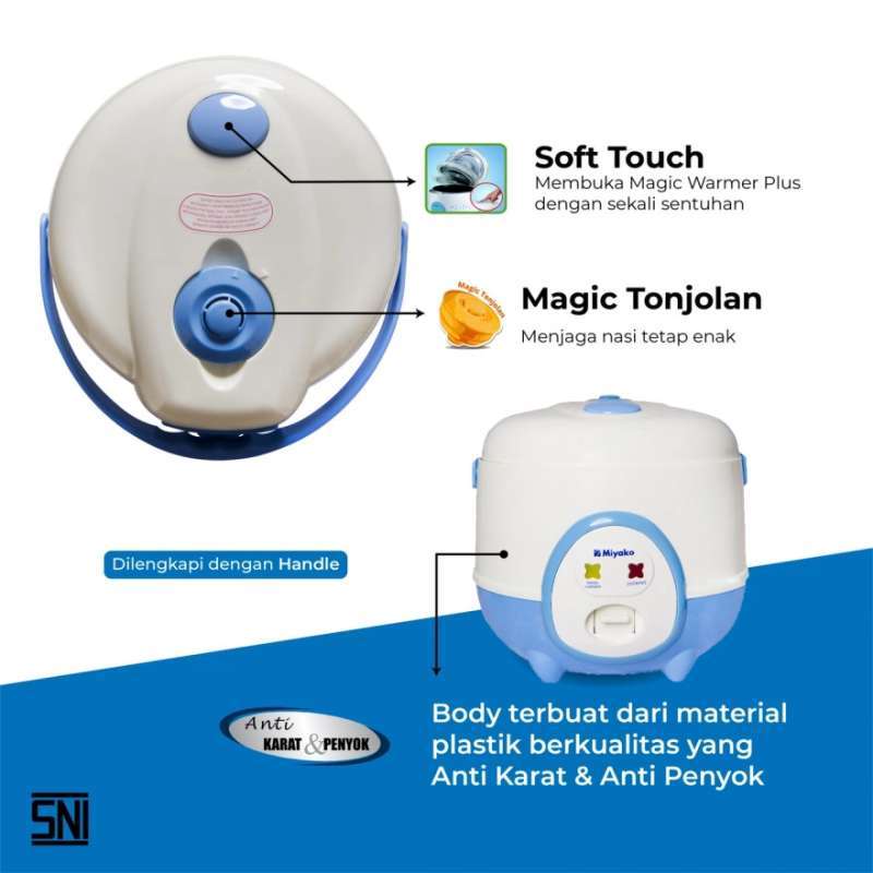 Jual Miyako MCM606B Rice Cooker 0.6L MCM 606B Magic Com Penanak Nasi ...