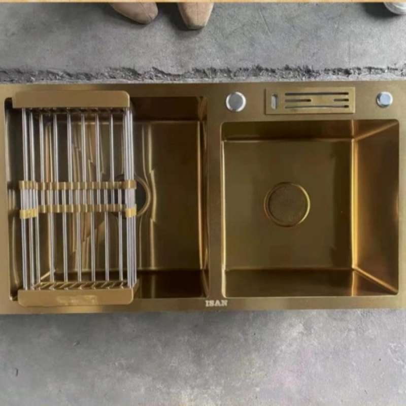 Promo Kitchen Sink Isan 8245 Emas Gold Body Only /bak Cuci Piring ...