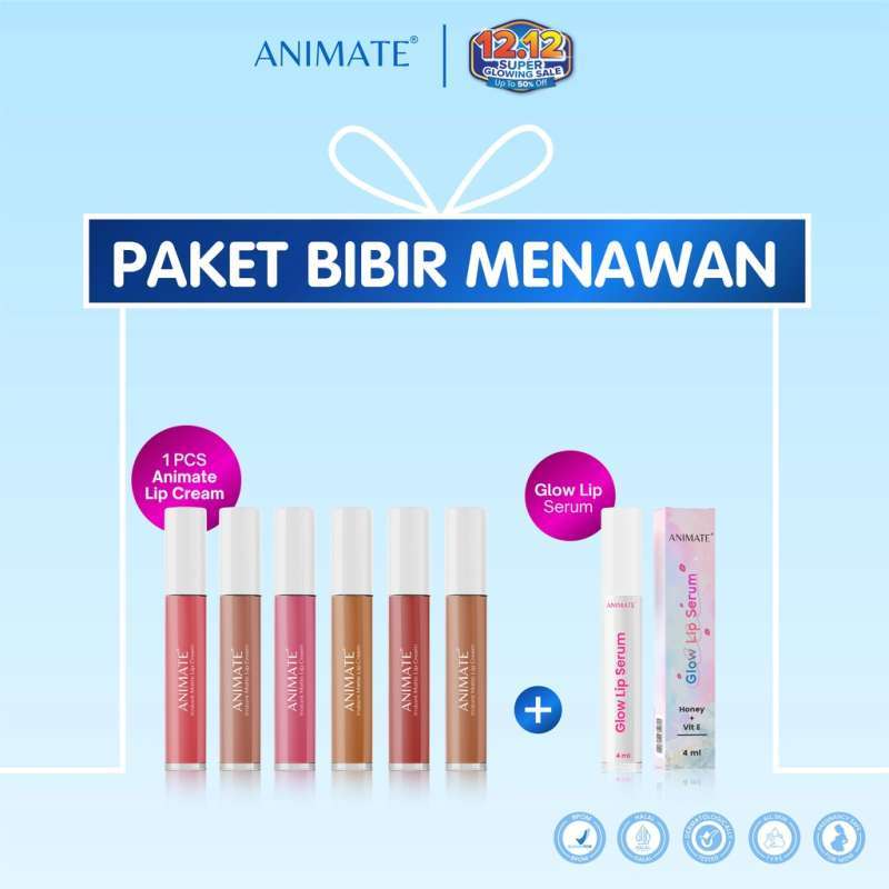Promo Paket Bibir Menawan (animate Exclusive Lip Cream + Animate ...