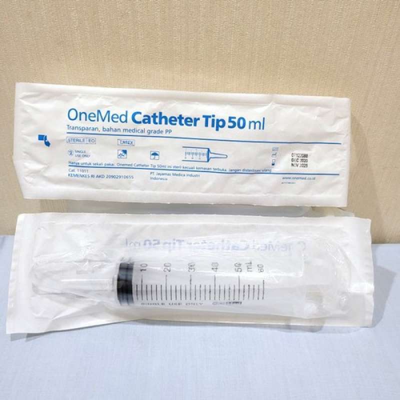 Jual Spuit Suntikan Feeding Syringe Tanpa Jarum 50cc Catheter Tip ...