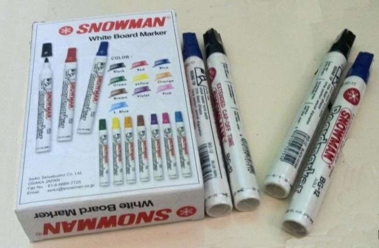 Jual harga spidol snowman warna 1 pack Lengkap - Harga Murah Agustus ...