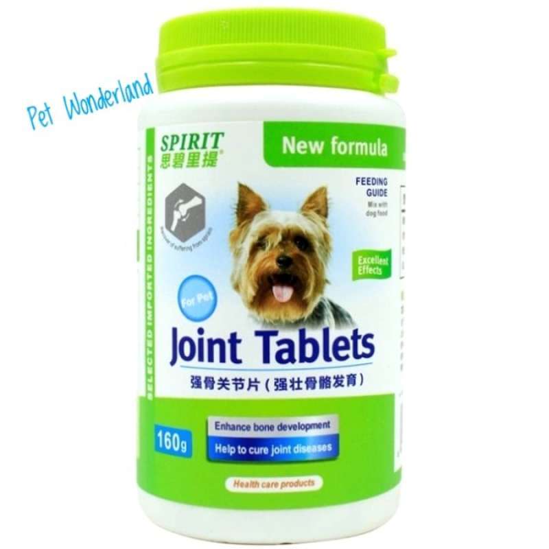 Promo Vitamin Tulang Dan Sendi Anjing - Spirit Joint Tablet 160g Diskon ...