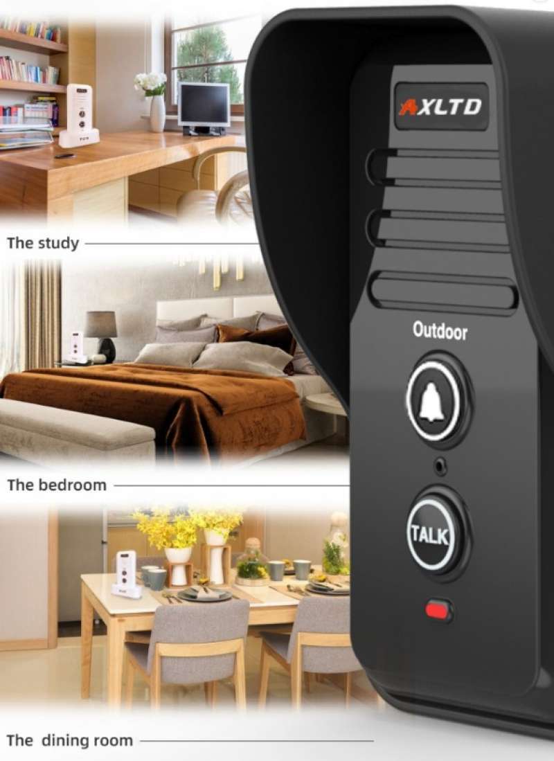 Promo Doorbell Interkom Wireless Two-way Audio Intercom Doorbell Tanpa ...