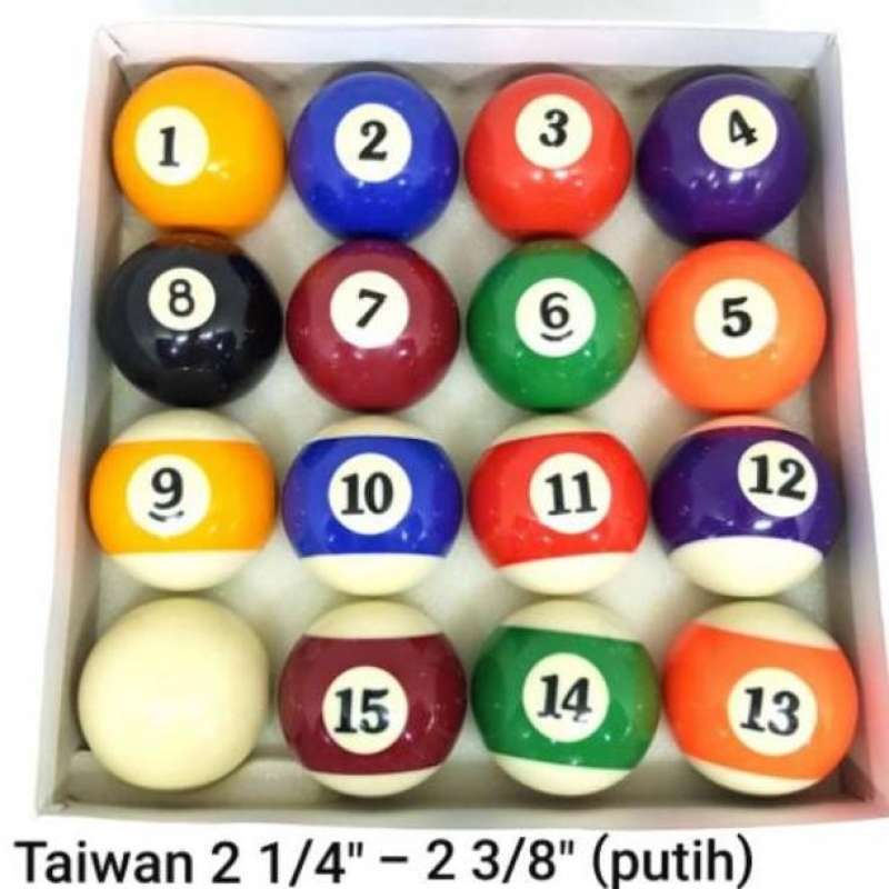 Jual Pool Ball Set - Size 2.1/4 CB 2.3/8 - Master Billiard Bola Biliar ...