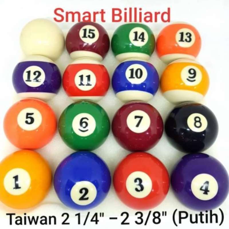 Jual Pool Ball Set - Size 2.1/4 CB 2.3/8 - Master Billiard Bola Biliar ...