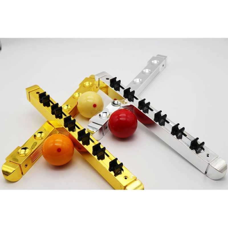 Jual New Wall Cue Rack Rak Billiard Rak Stick Dinding Kayu - Emas-hold ...