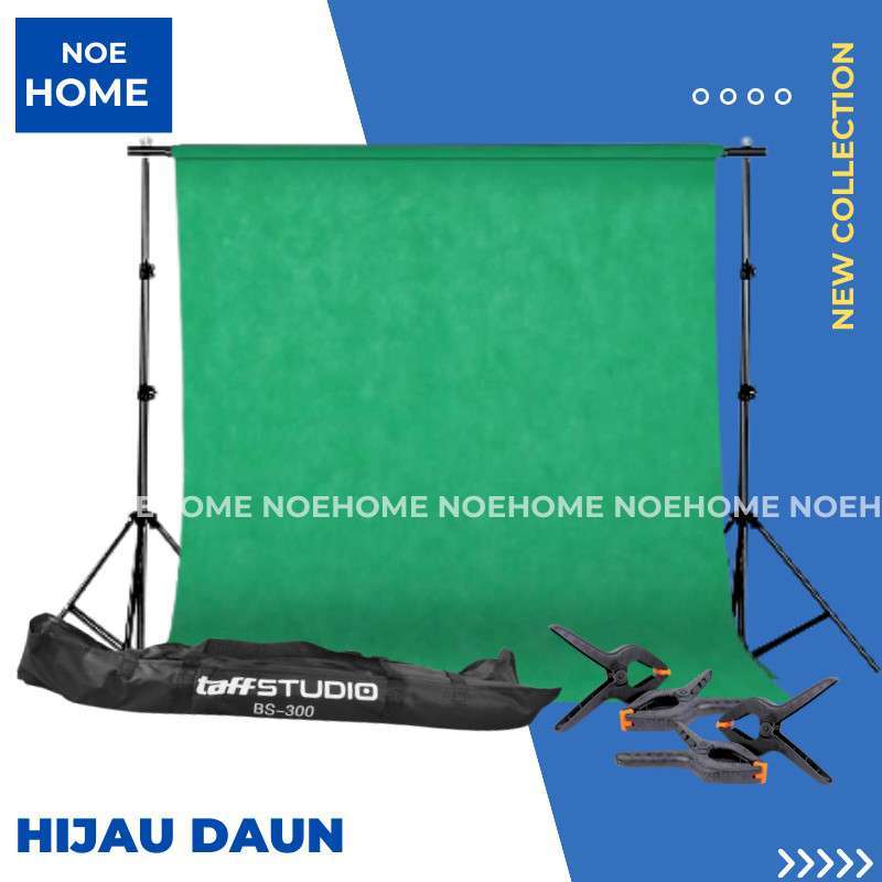 Jual Stand Backdrop Paket Lengkap 3 Meter Bracket Studio Foto Green ...