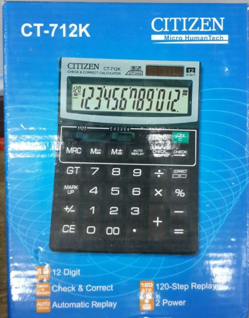 Promo Kalkulator Citizen CT-712K Diskon 23% di Seller Silia Store ...