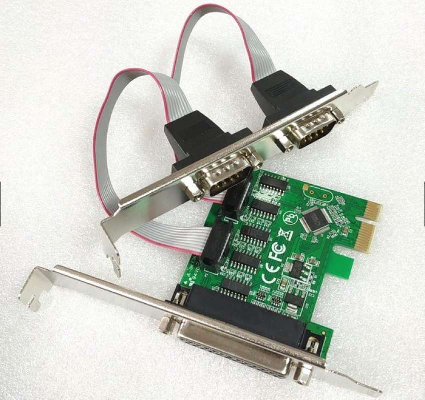 Promo Pci Express X1 Bafo Parallel Db25 Serial Db9 Rs232 Io Card Wch Bf ...
