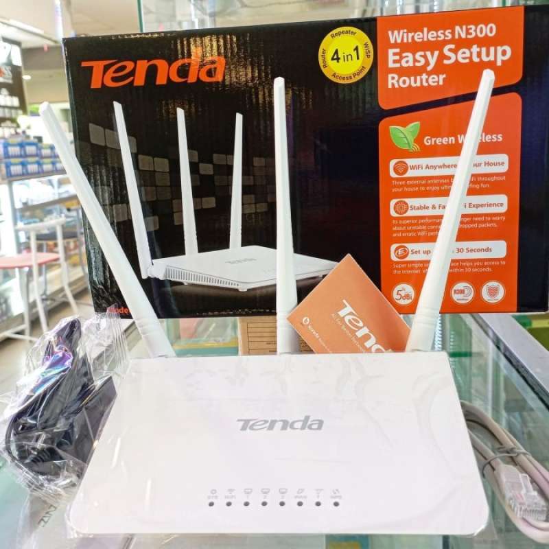 Promo Tenda F3 Router Wireless 300mbps High Power Router Tenda Diskon ...
