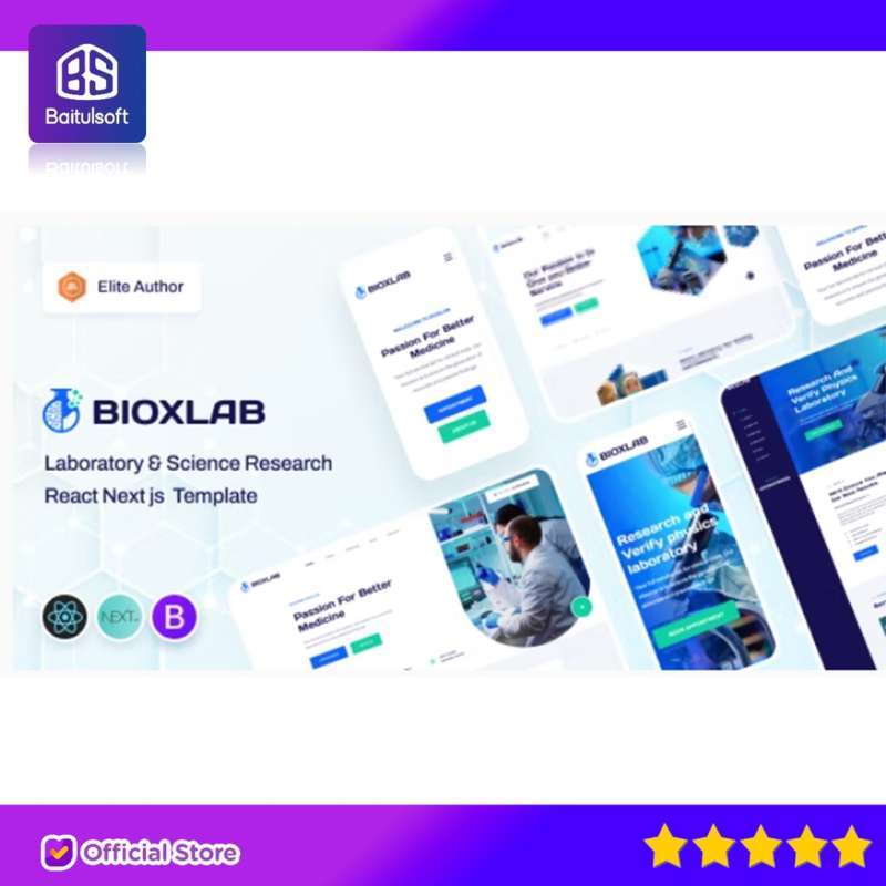Promo BIOXLAB – LABORATORY & SCIENCE RESEARCH REACT NEXT JS TEMPLATE BY BAITULSOFT Diskon 99% di ...