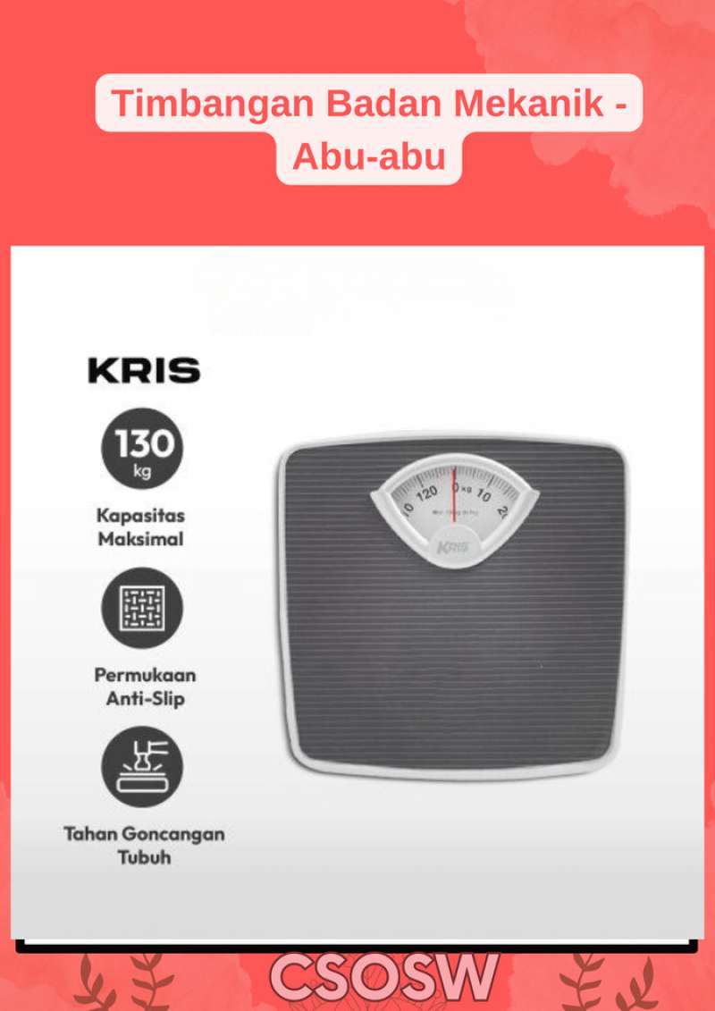 Promo Promo Terbatas !!!!! Timbangan Badan Mekanik - Abu-Abu Body ...