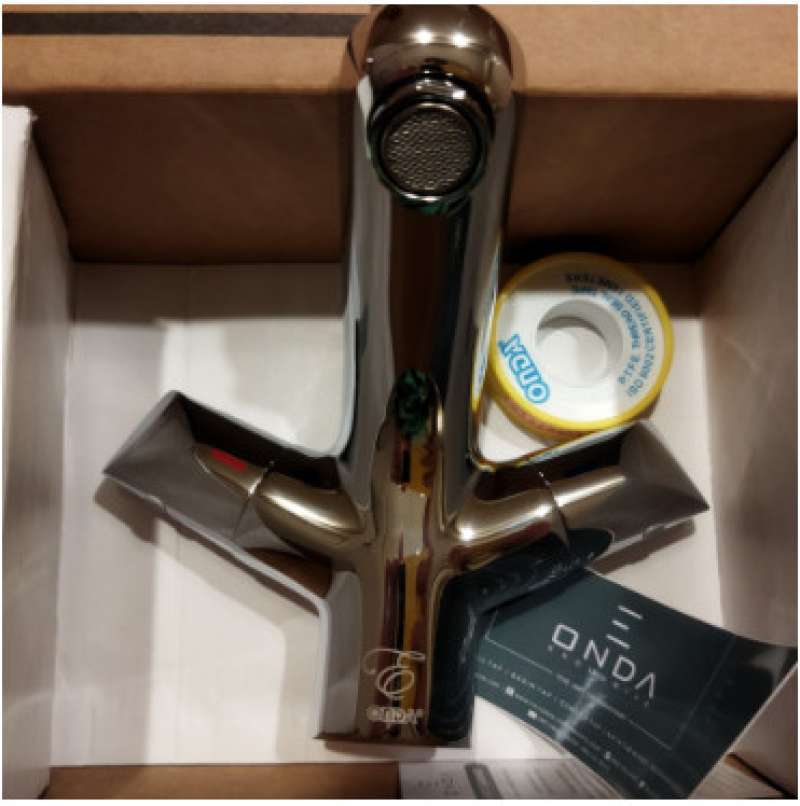 Promo Onda Exclusive Kran Wastafel Cuci Tangan Panas Dingin Kuningan B ...