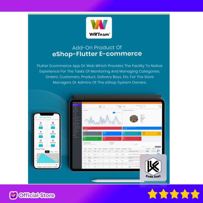 Promo SOURCE CODE APLIKASI ESHOP - ECOMMERCE ADMIN / STORE MANAGER APP BY KODEASET Diskon 98% di ...