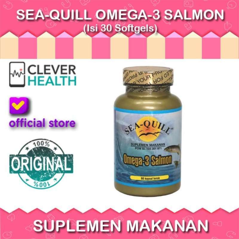 Promo Sea-Quill Omega-3 Salmon 30 Softgels Diskon 23% di Seller KSM ...