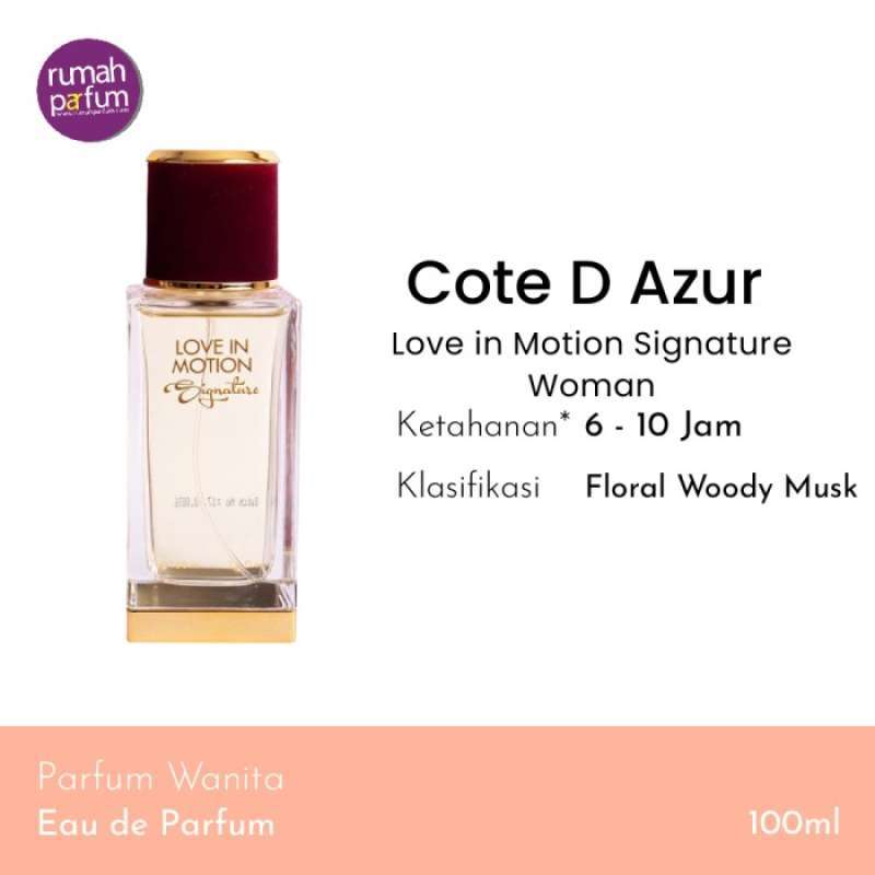 Jual Parfum Cote D Azur Love in Motion Sig Woman 100 ML di Seller Hiza ...
