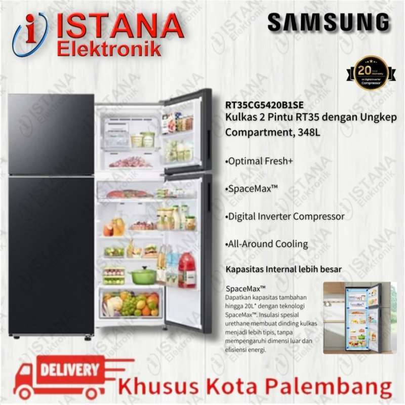 Jual Samsung Kulkas 2 Pintu Digital Inverter 348 Liter Rt35cg5420b1se ...