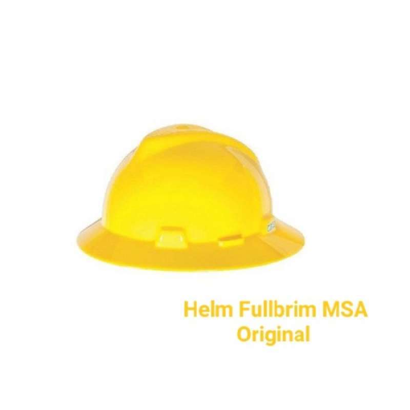 Jual Helm Safety MSA Fullbrim fastrack - kuning - safety helmet di ...