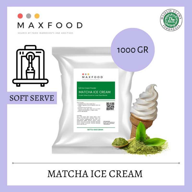 Jual 1 KG MATCHA SOFT SERVE ICE CREAM / BUBUK ES KRIM RASA GREEN TEA di ...