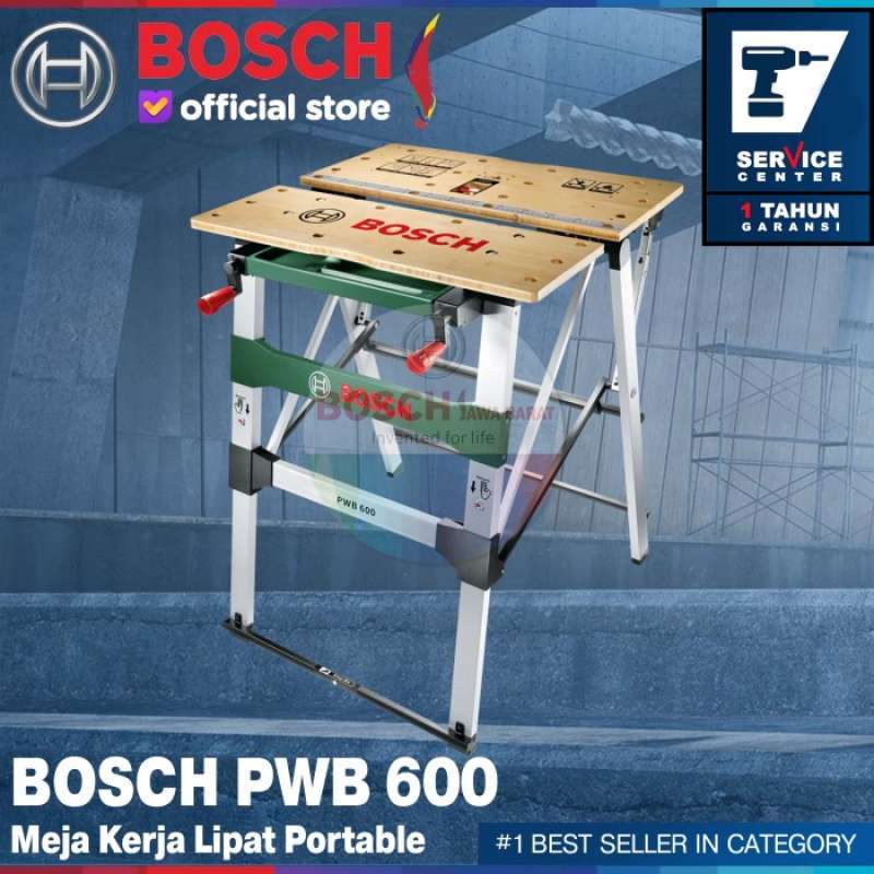 Promo Bosch Meja Kerja Lipat Portable Pwb 600 Folded Work Bench 200Kg ...