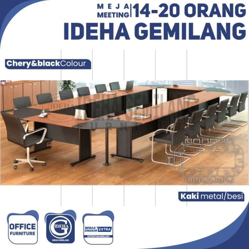 Promo Meja Meeting Besar 14-20 Orang Diskon 23% Di Seller Tunggal Jaya ...
