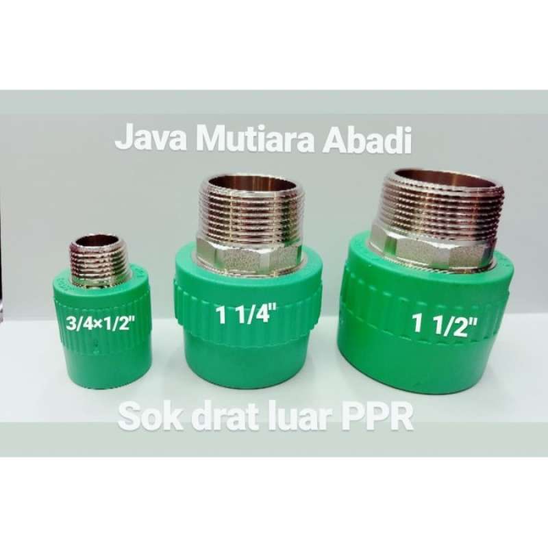 Promo Sok Drat Luar PPR 1 1/4''/Male Socket 40mm SDL Fitting Pipa PPR ...