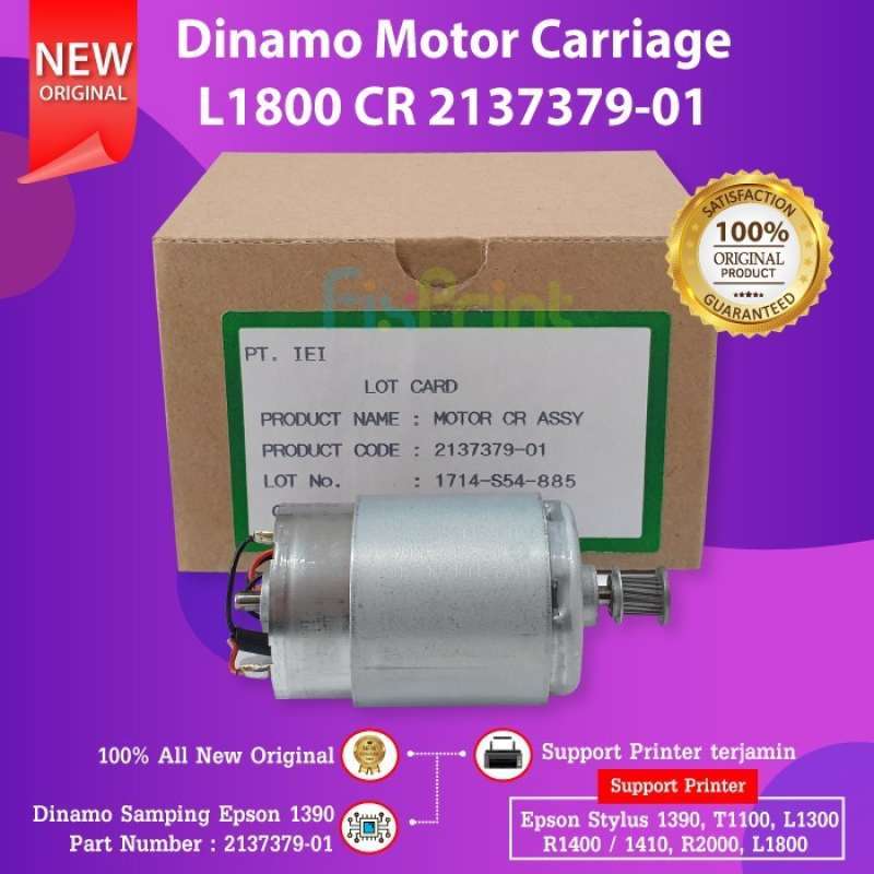 Promo Dinamo Motor Cr Carriage Printer Epson L1800 1390 T1100 New ...