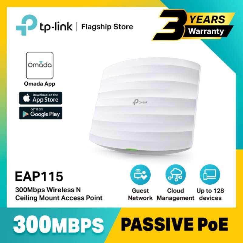 Promo TPLINK EAP115 300Mbps Wireless N Ceiling Mount Access Point TL ...
