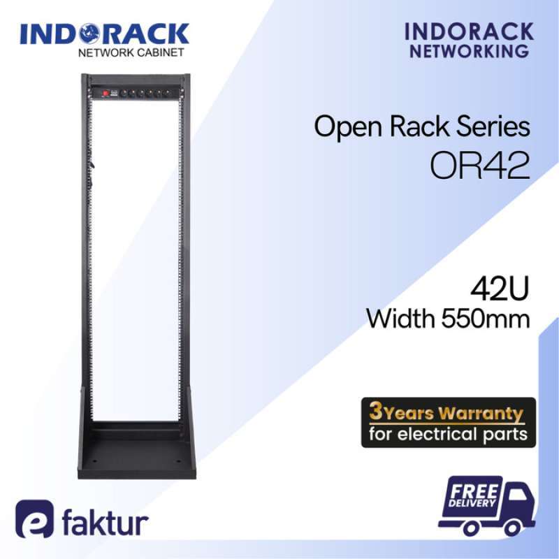 Promo Indorack Open Rack 42U Rack Server 19 OR42 Rak Server Modem ...