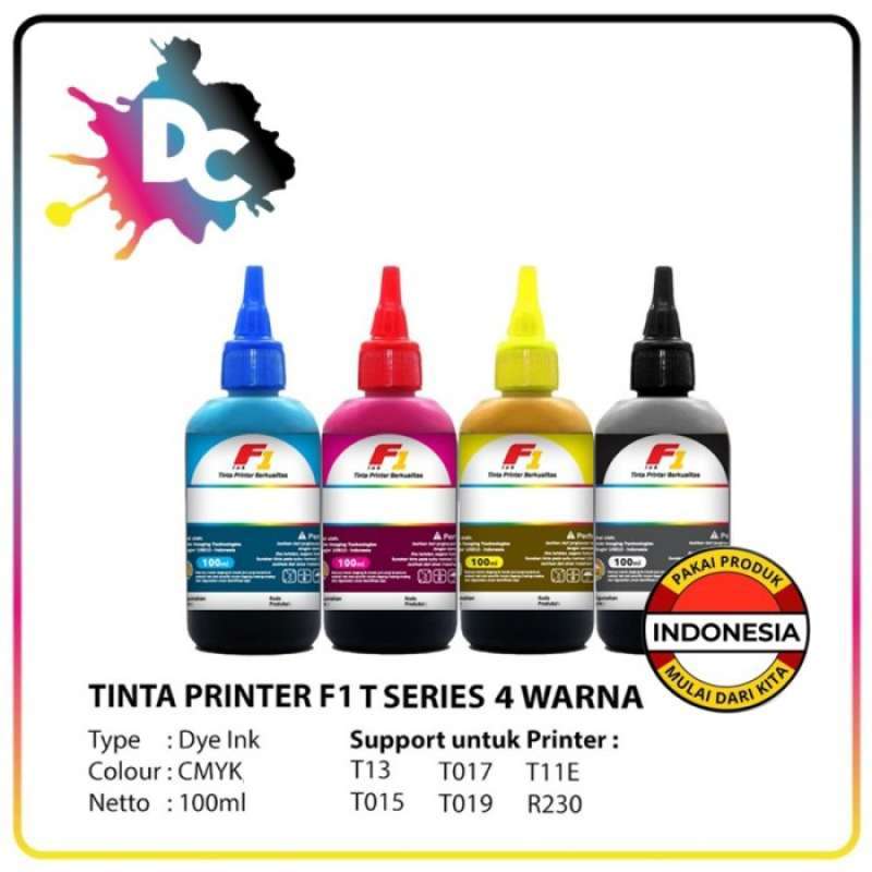 Promo Tinta Printer F1 For T-series Cmyk @100ml Diskon 23% Di Seller ...