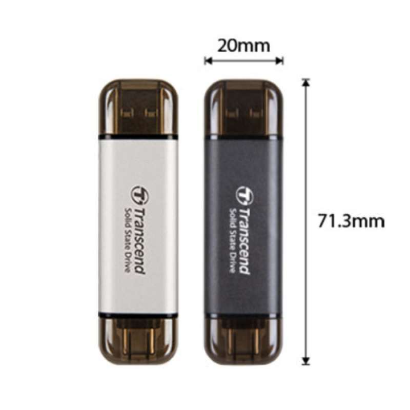 Jual Transcend Esd310s Portable Ssd (dual Usb Type A & Type C) - 512gb ...