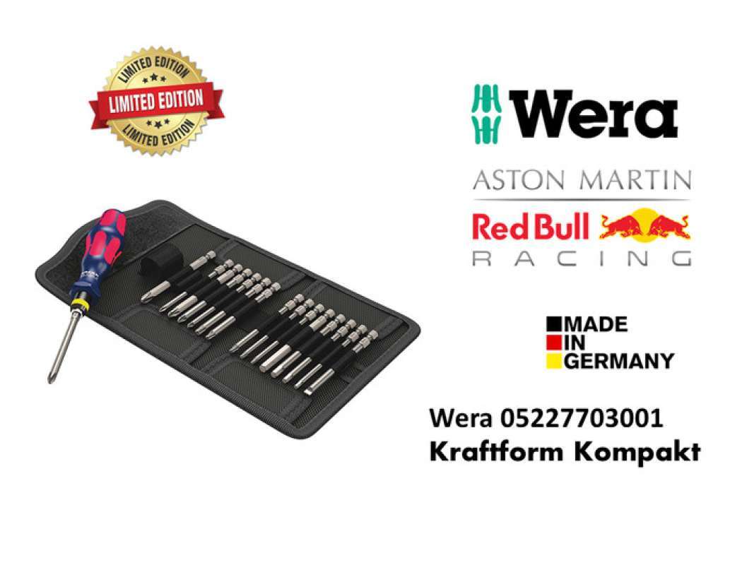 Promo Wera 05227703001 Red Bull Racing Compact Tool, Kraftform Kompakt ...